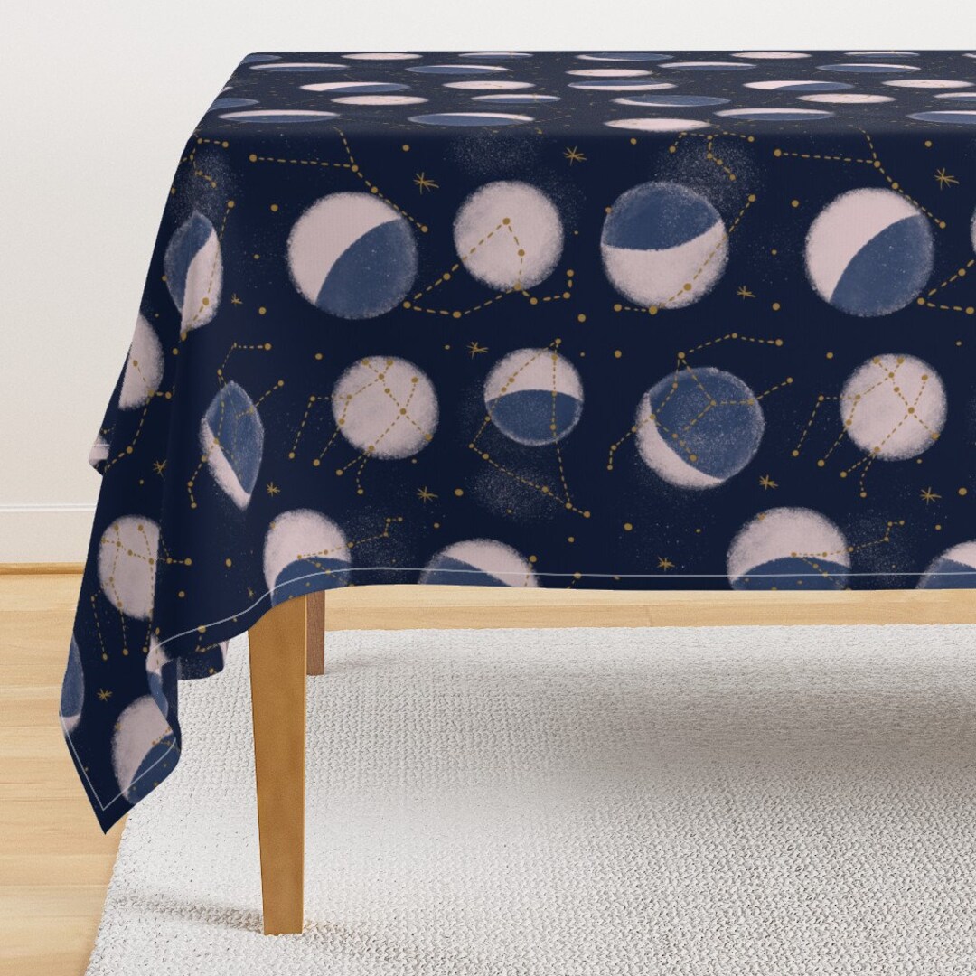 Astrology Tablecloth Zodiac Constellations With Moon Phases - Etsy UK