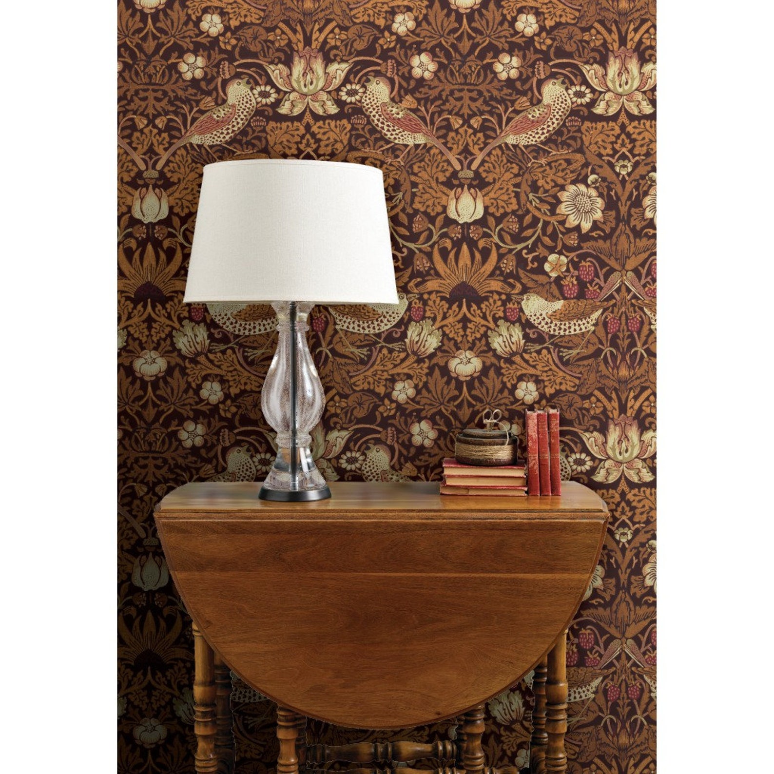 Rust Victorian Non-pasted Wallpaper William Morris Historical ...