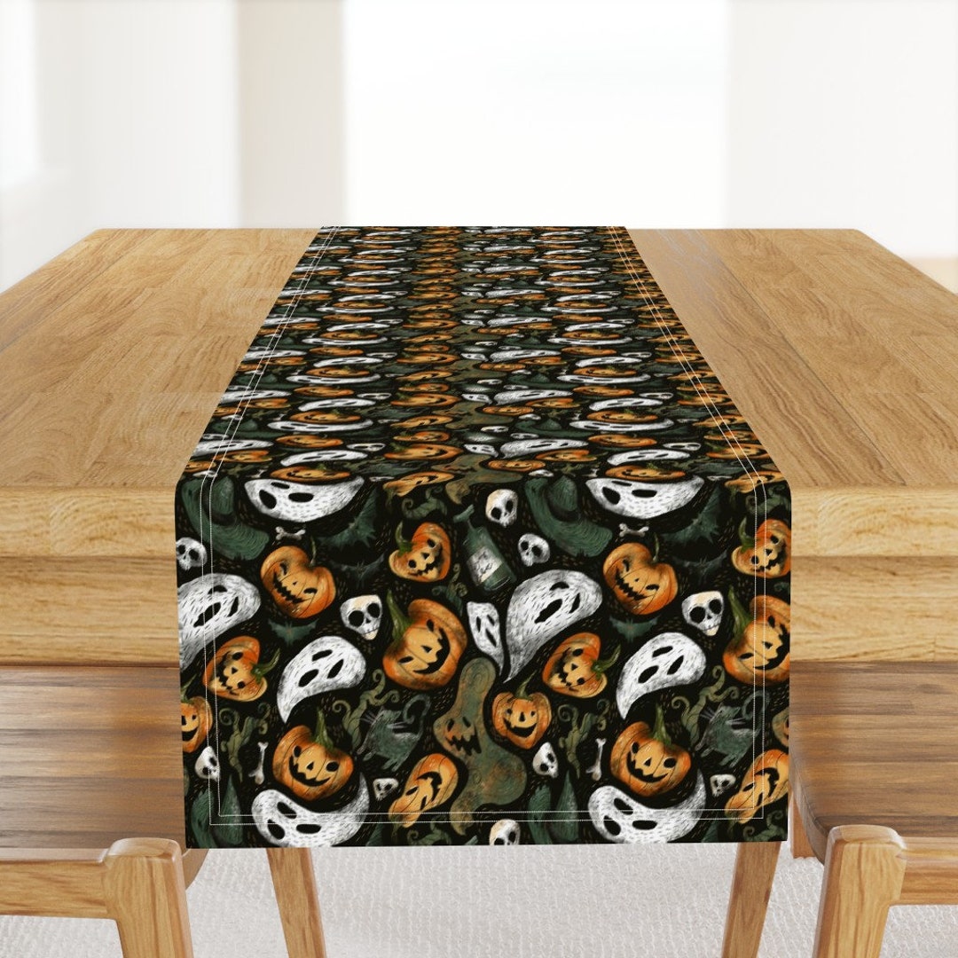 Ghost Table Runner Halloween Party by Daria_nokso Spooky Jack O ...