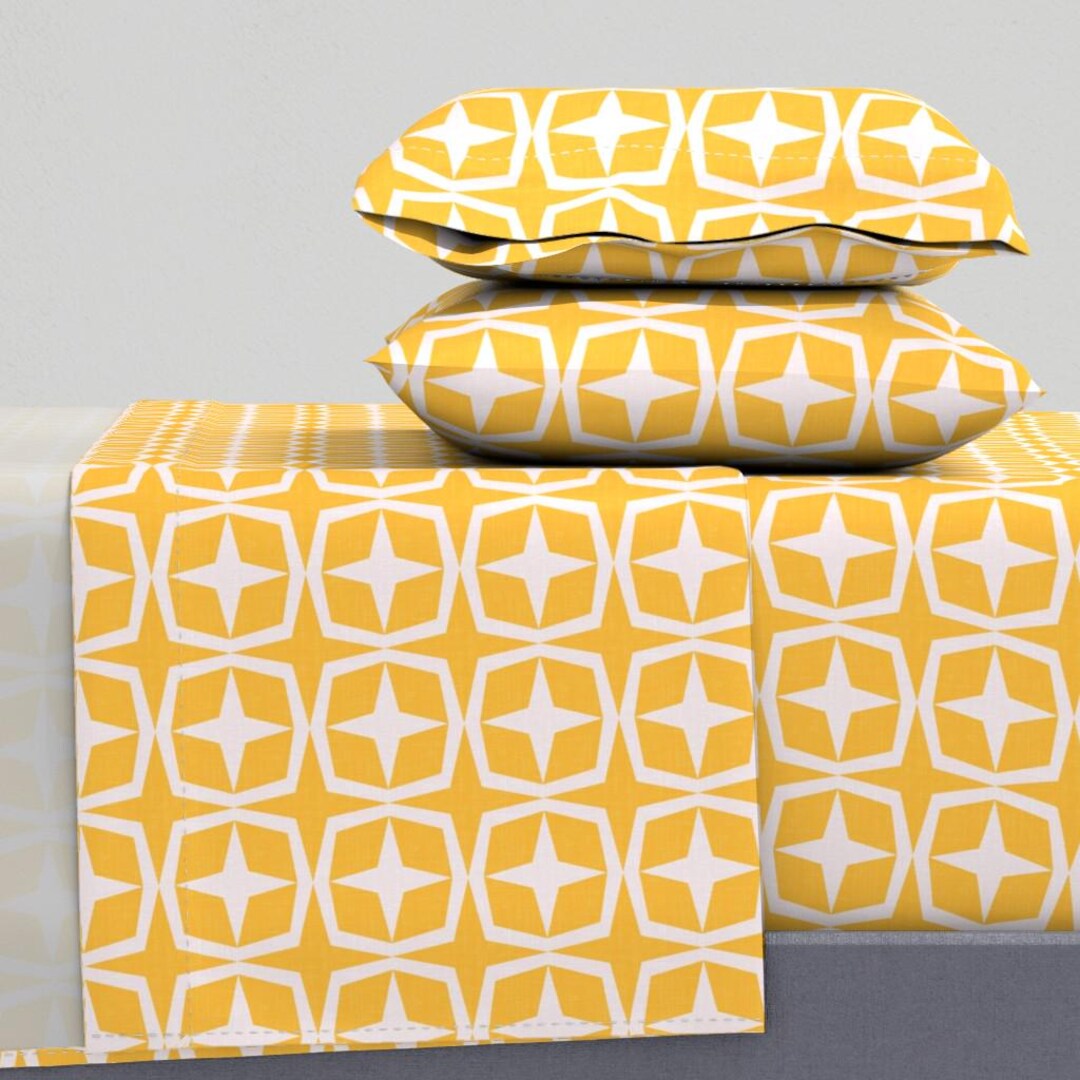 Mid Century Modern Sheets - Palm Springs by Winkeltriple - Geometric ...