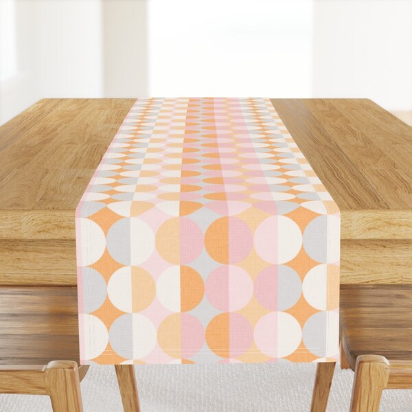 Peach Table Runner - Etsy