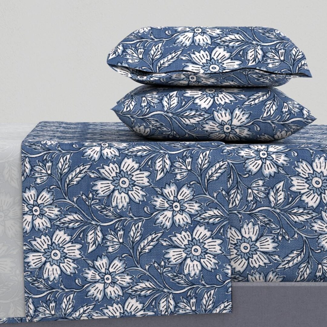 Bohemian Sheets - Boho Block Print by Allegramckenziedesigns - Faux ...