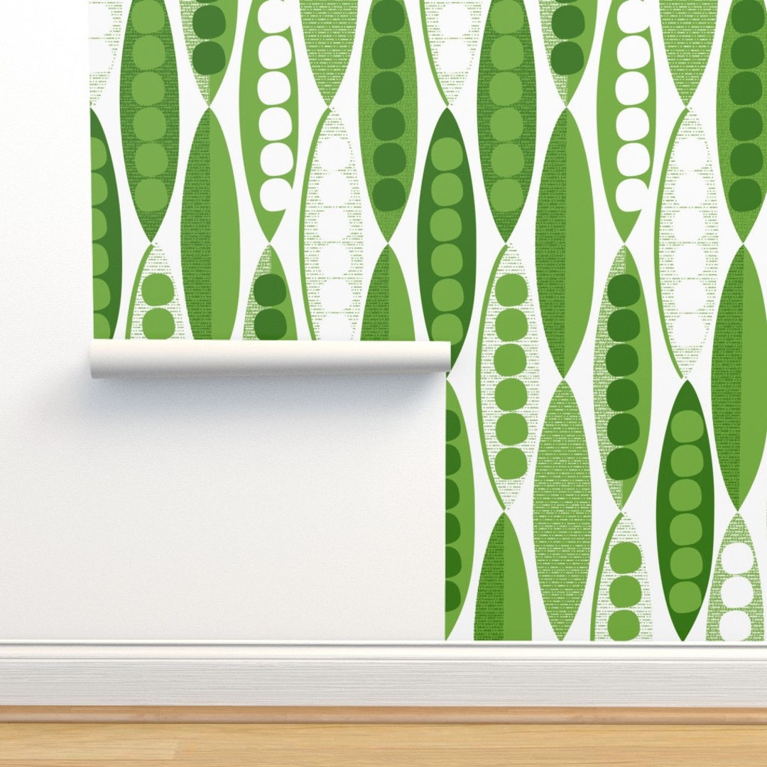 Green Peas Commercial Grade Wallpaper Pod by Spellstone Mid Century ...