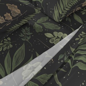 Moody Botanical Sheets Dark Botanical Leaves by Thestorysmith Jumbo ...