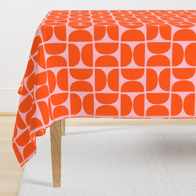 Vintage 60s Mod Tablecloth - Etsy