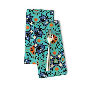 Spanish Style Dinner Napkins set of 2 Azulejos Antiguos 1a by ...