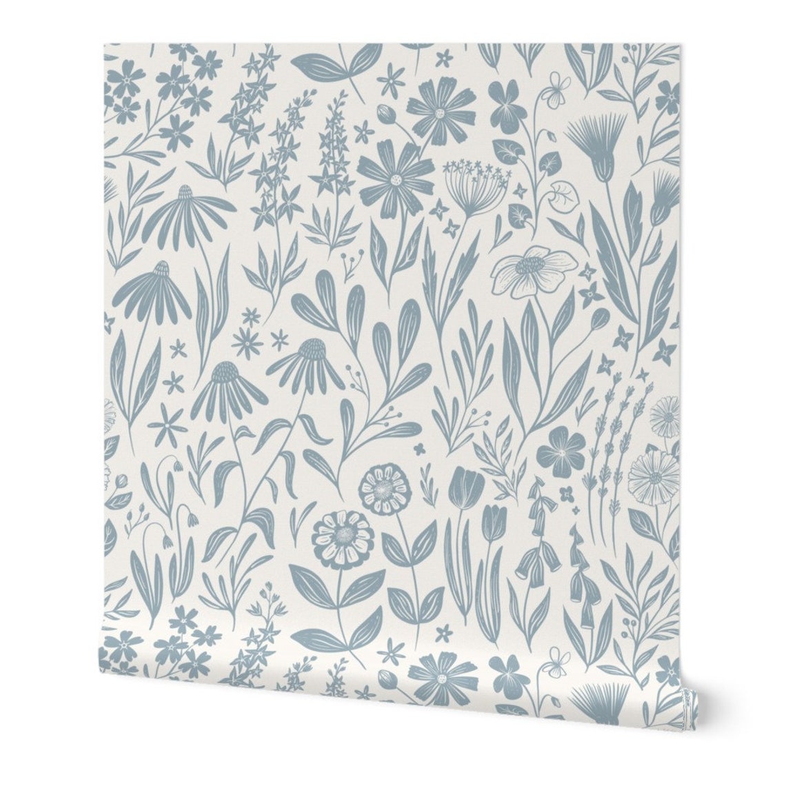 Cottagecore Non-pasted Wallpaper Wildflowers Botanical - Wildflowers ...