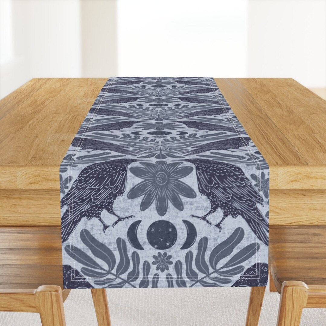 Gothic Ravens Table Runner Moonlit Garden by Leahnicoledesigns ...