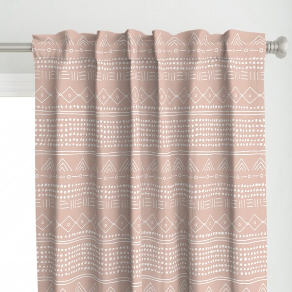 Dusty Rose Curtains - Etsy