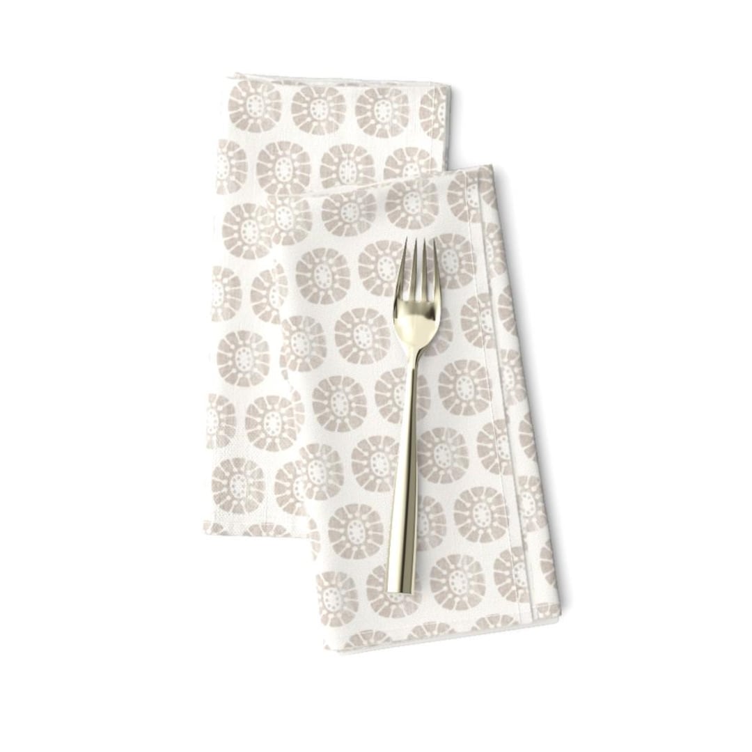 Modern Farmhouse Dinner Napkins (set of 2) - Neutral Boho Bloom by ...