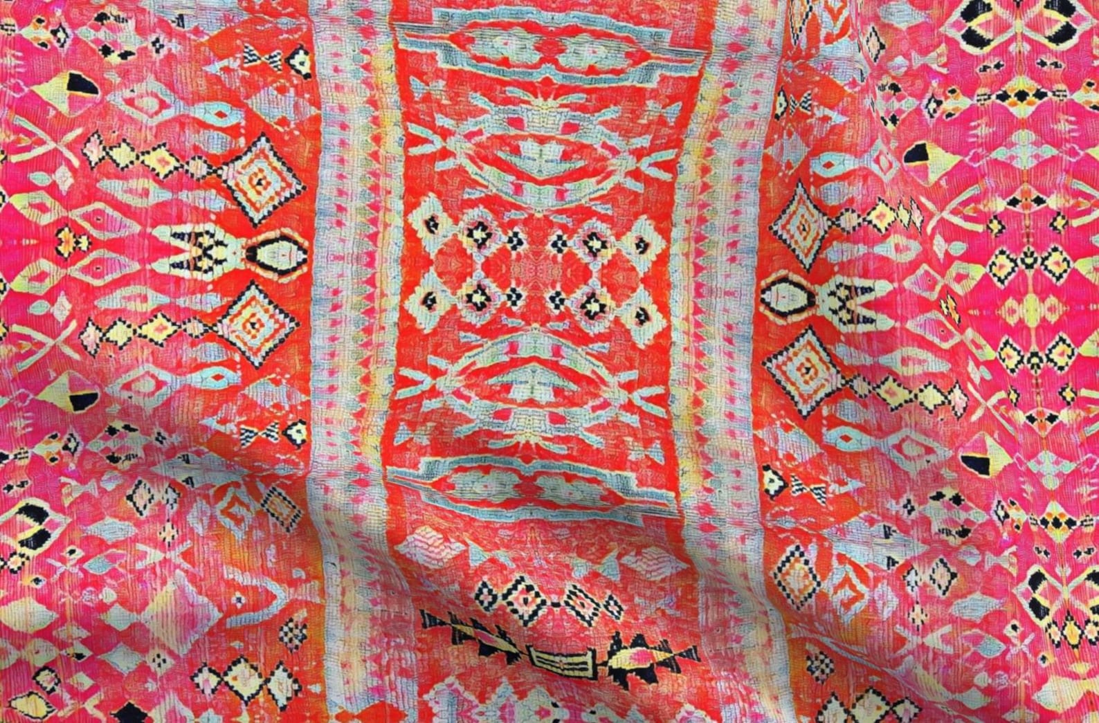 Moroccan Style Sheets - Tropical Sunrise Vertical by Floraryfabrics ...