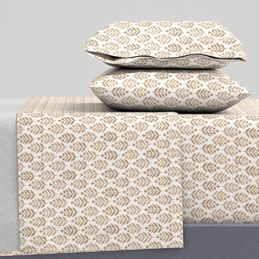 Neutral Farmhouse Sheets - Soft Bark Cream by Danika_herrick - Tan ...