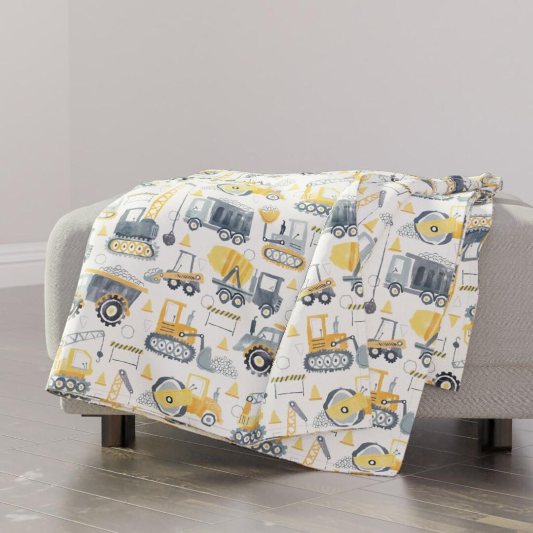Nursery Construction Throw Blanket - Construction by Nick_neuman ...