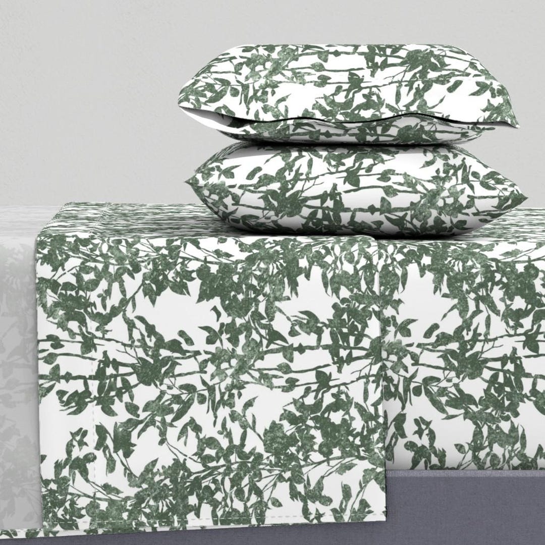 Modern Woodland Sheets - Forest Foliage by Art_and_design_den ...