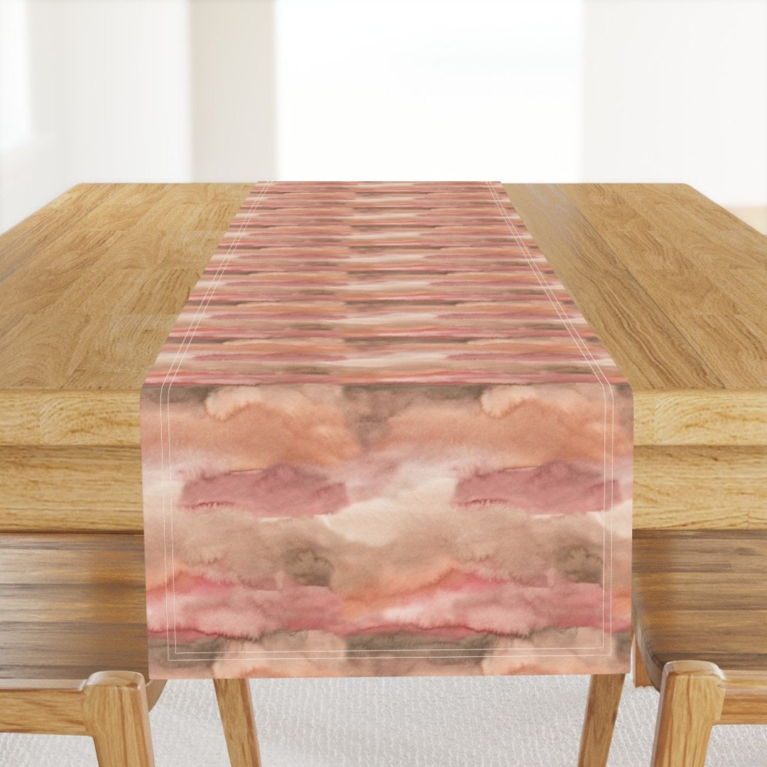 Watercolor Table Runner Autumn Colors Fall Leaf by Julia_dreams ...