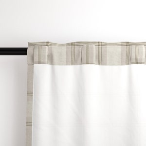 Plaid Curtain Panel Light Tan Plaid by Laura_nisbet_art Tan Heritage ...