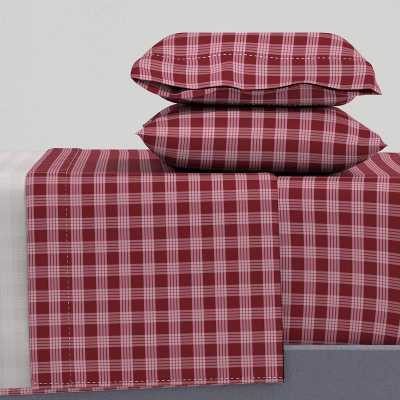 Maroon Plaid - Etsy