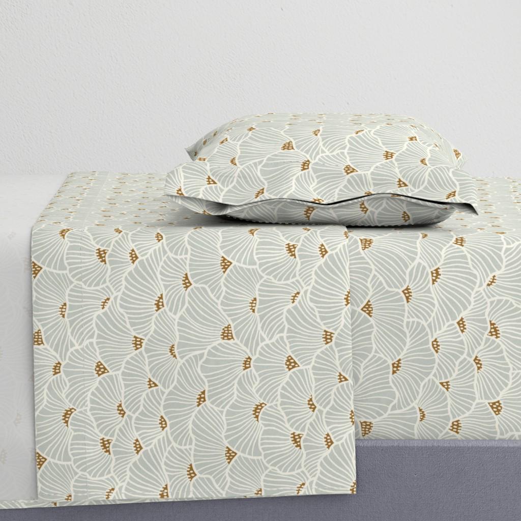 Coastal Flowers Sheets - San Diego Blue by Amy_maccready - Seashell ...