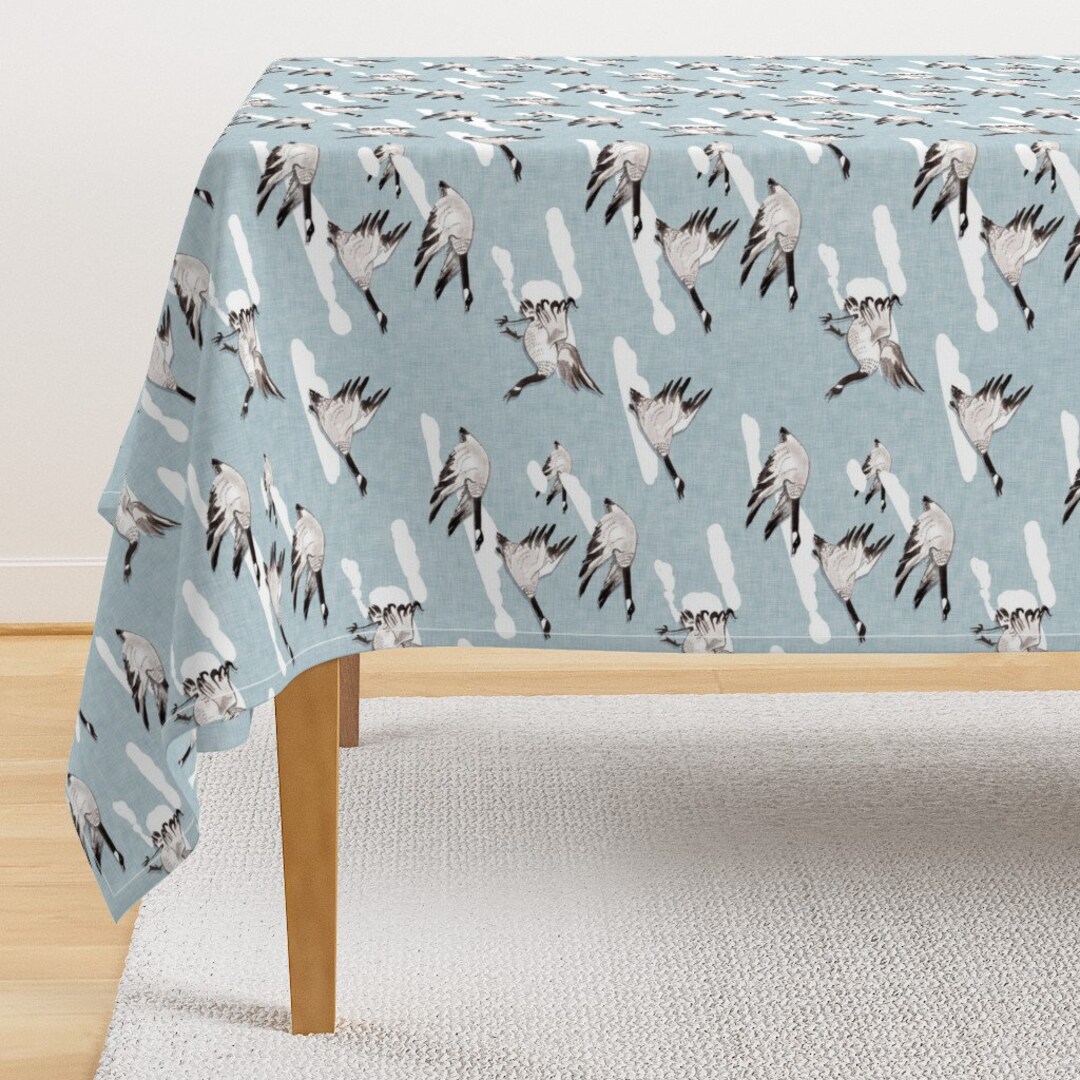 Bird Tablecloth Flying South by Nouveau_bohemian Animal - Etsy