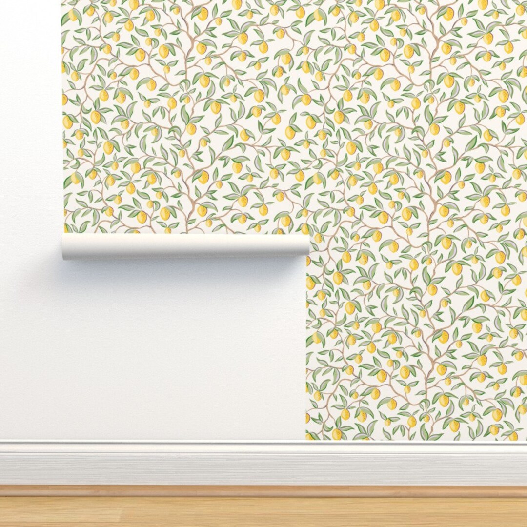 Lemon Commercial Grade Wallpaper Lemon Tree Branches by Vivdesign Fruit ...