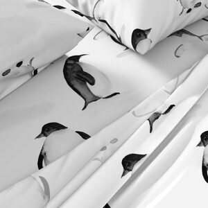 Painterly Penguins Sheets - Penguins by Dailymiracles - Black and White ...