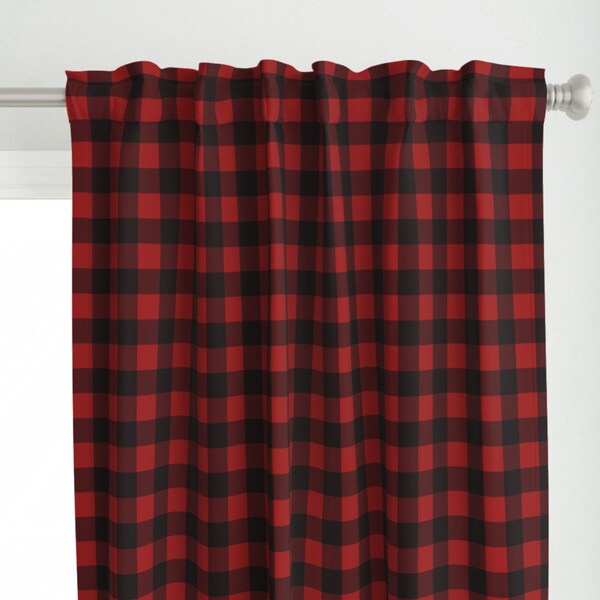 Buffalo Plaid Curtains - Etsy