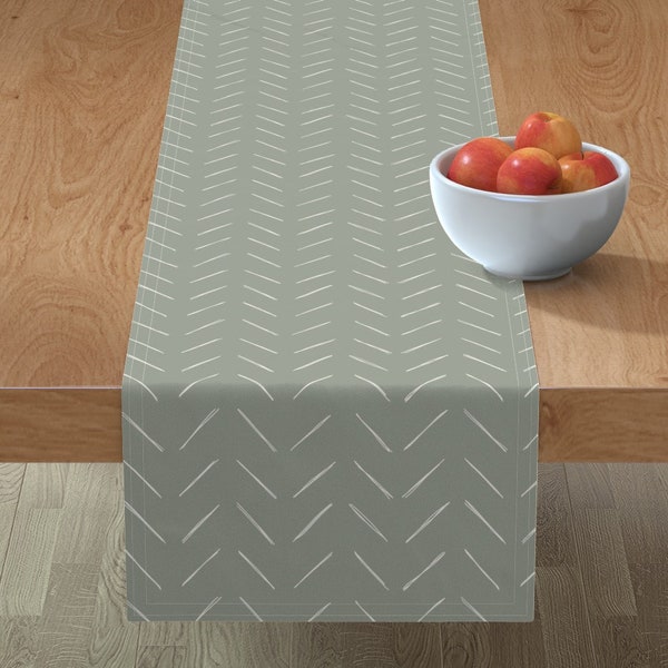 Sage Table Runner - Etsy