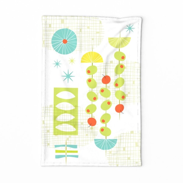 Mid Century Kitchen Towels - Etsy