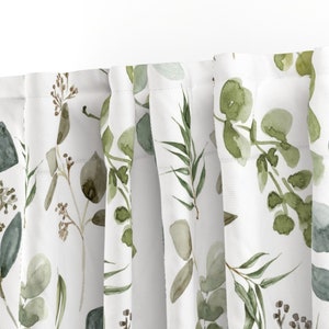 Australian Botanical Curtain Panel Earthy Eucalyptus by Hipkiddesigns ...
