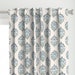 Periwinkle Curtain Panel Handblock Medallion by - Etsy