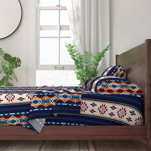 Western Bold Stripe Sheets - Native American Stripes by Capricornsun ...