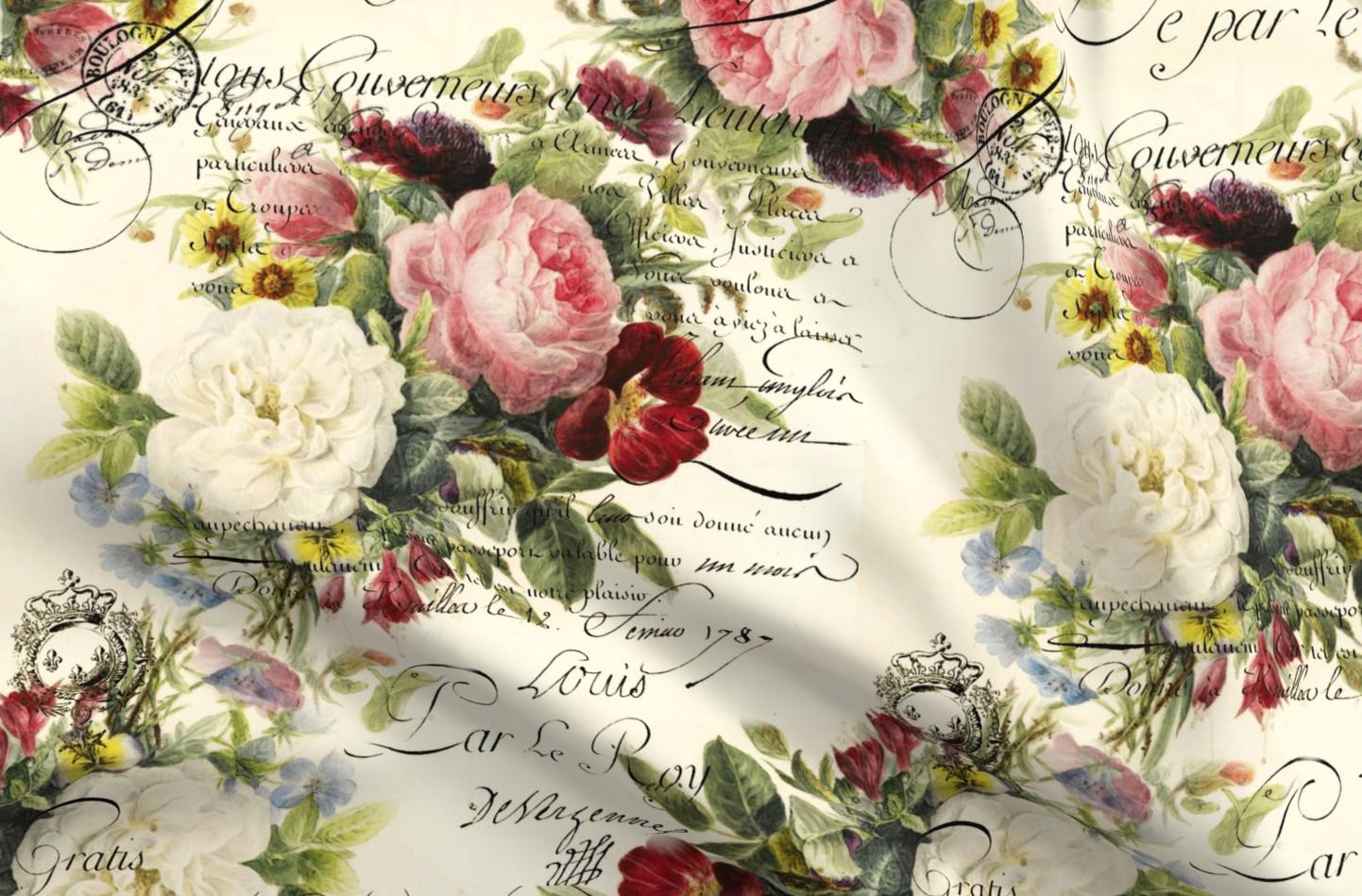 Vintage Roses Sheets - Rosey Document by Peagreengirl - Shabby Chic ...