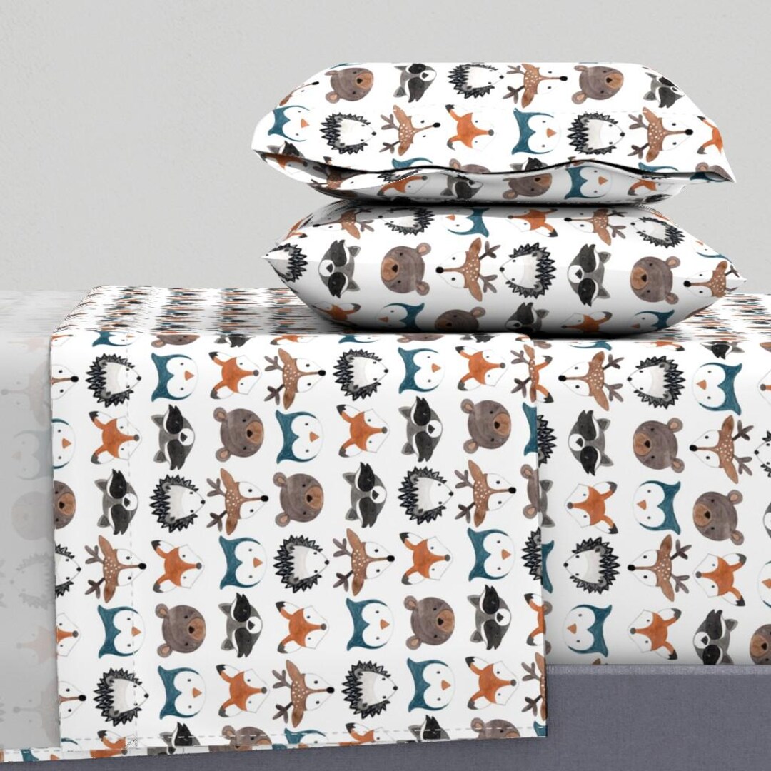 Forest Animal Sheets - Woodland Creatures by Bluebirdcoop - Woodland ...