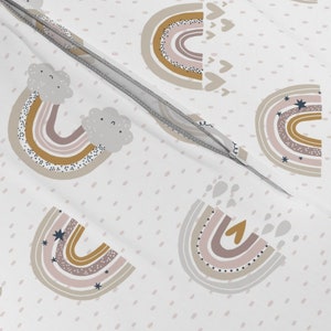 Scandi Rainbow Duvet Cover Happy Rainbows Mauve by - Etsy