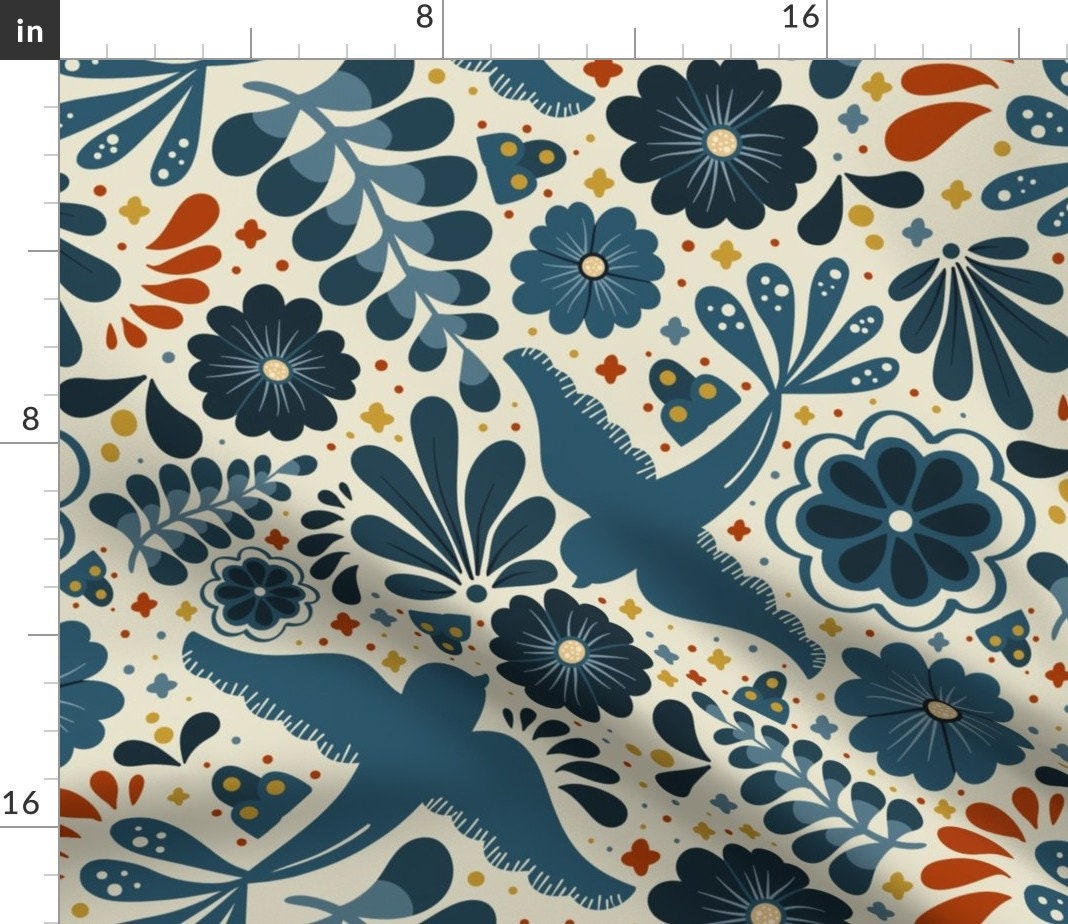 Spanish Style Cocktail Napkins set of 4 Talavera on Cream - Etsy