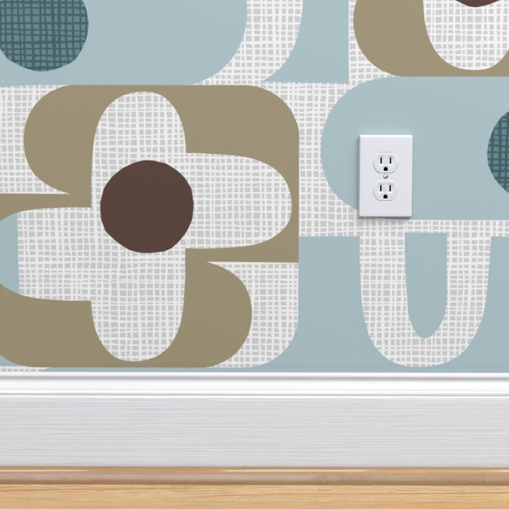 Scandinavian Mod Commercial Grade Wallpaper Mod Scandi - Etsy