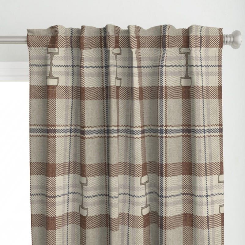 Equestrian Curtain Panel - Etsy