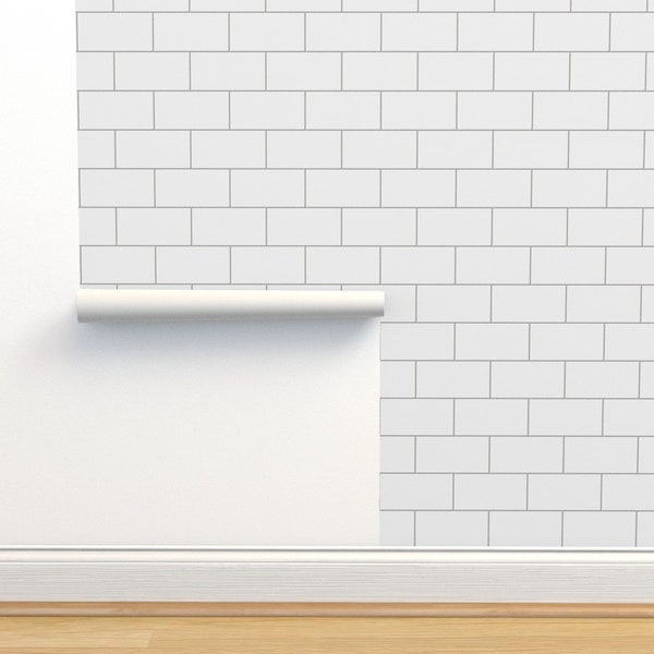 Subway Tile Wallpaper - Etsy