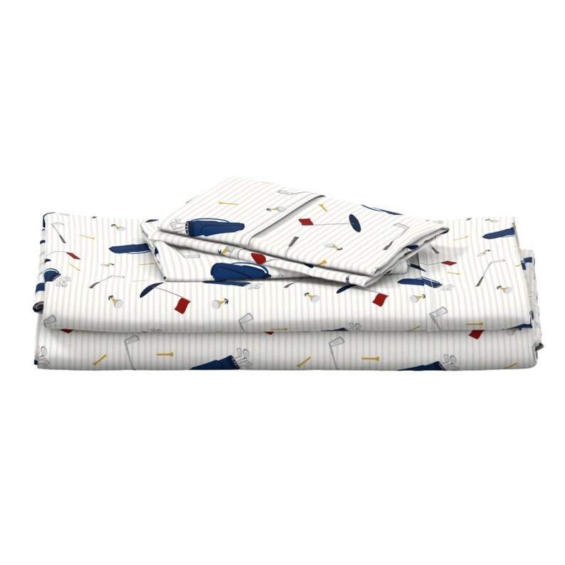 Golfer Sheets Tee Time by Littlearrowdesign Golf Tee off - Etsy