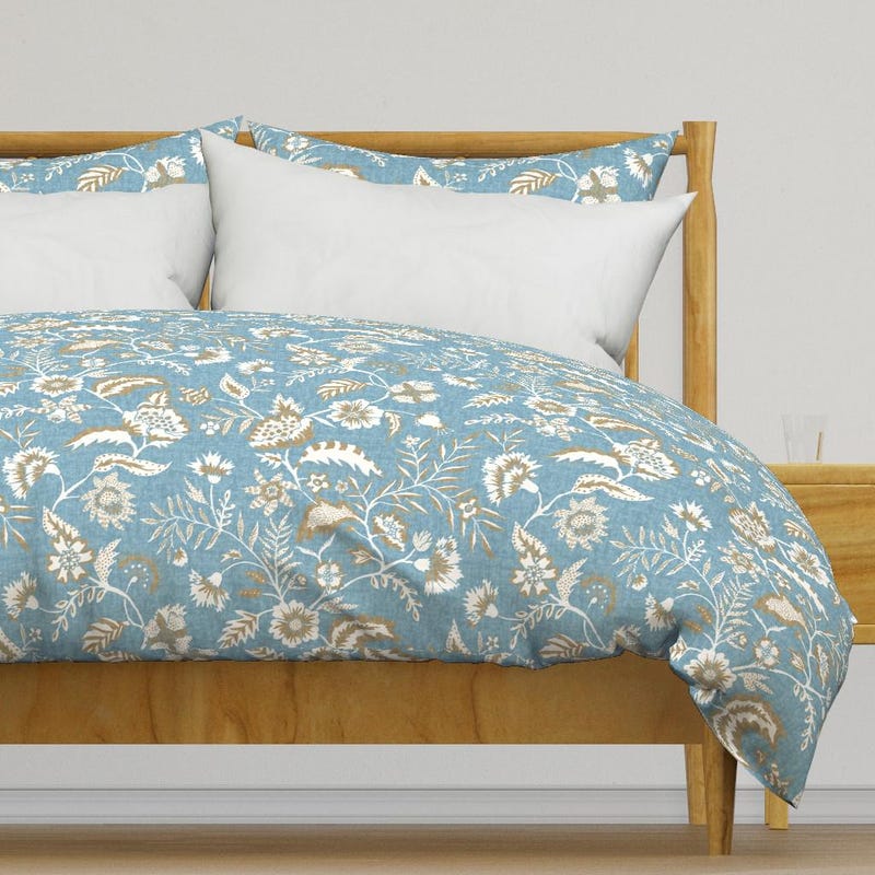 Gold Duvet Block Print - Etsy