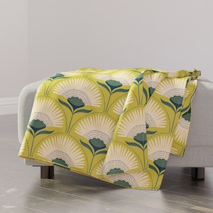 Chartreuse Throw - Etsy