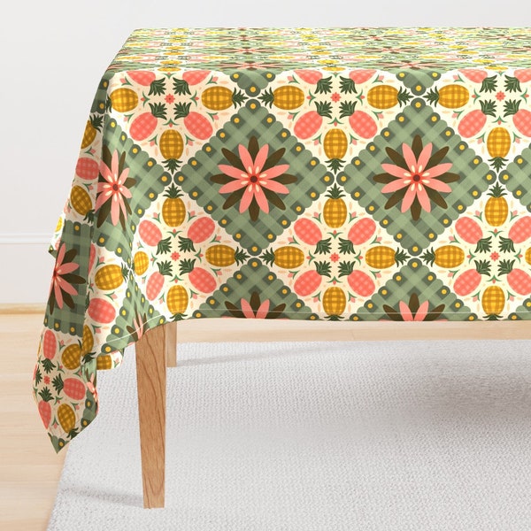 Pineapple Tablecloth - Etsy