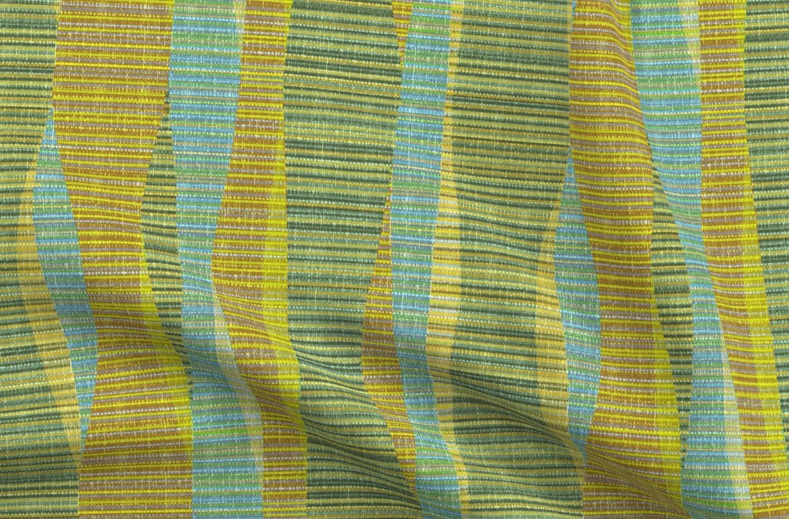 Mid Century Modern Sheets - Olive Lines by Theodesign - Olive Green ...