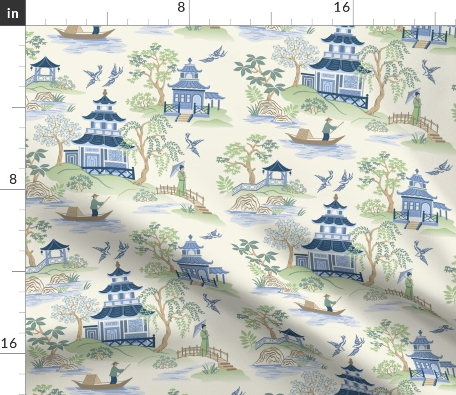 Chinoiserie Dinner Napkins set of 2 Chinoiserie by - Etsy