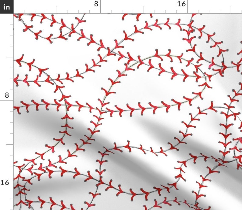 Baseball Curtain Panel Baseball Seams by C_manning Sports - Etsy