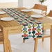 Mid Century Modern Table Runner Baubles in Coral by - Etsy