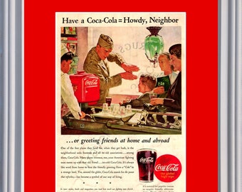 Ww2 Coca Cola Ad - Etsy