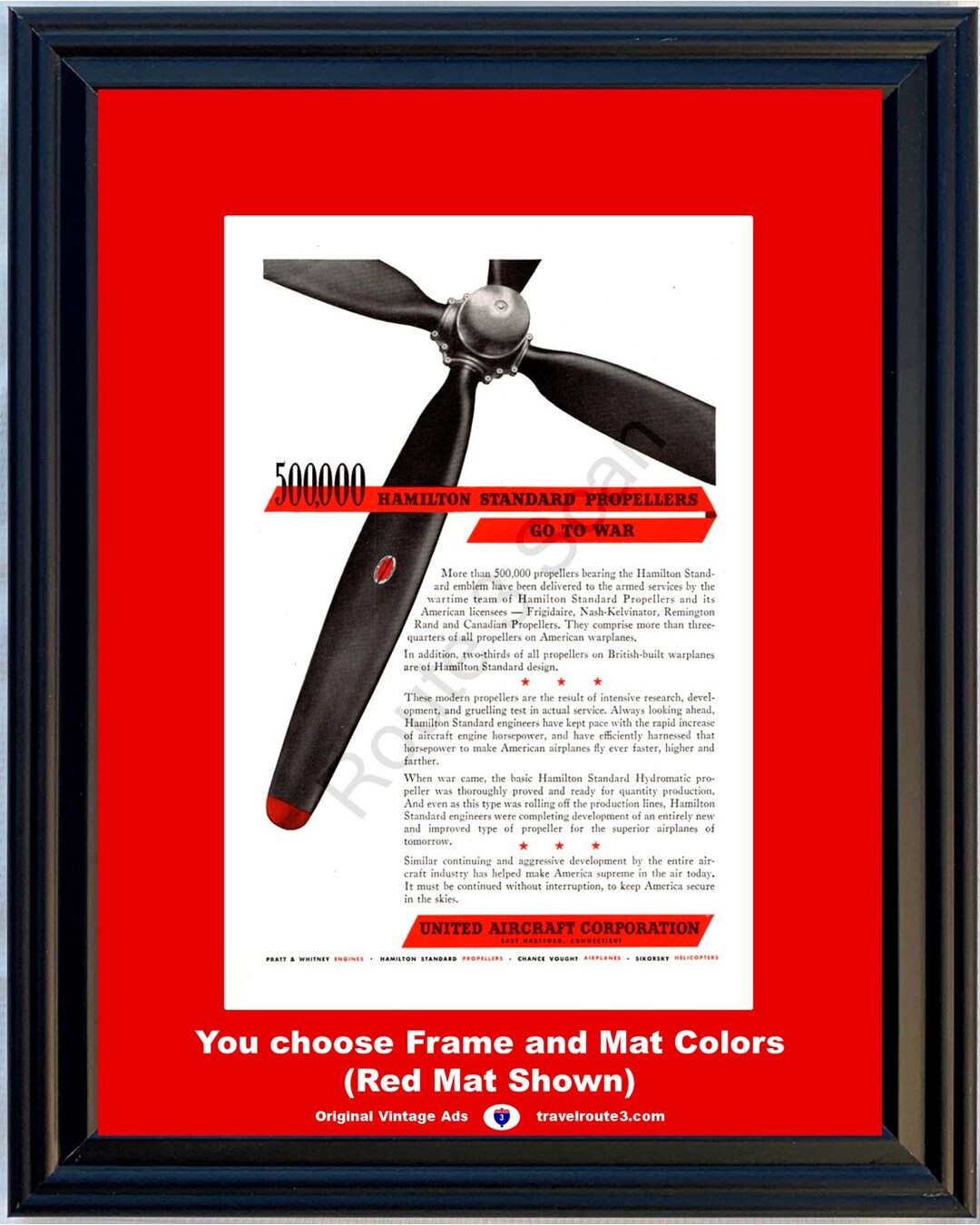 1945 WW2 United Aircraft Propellers Vintage Print Ad WWII World War 2 ...