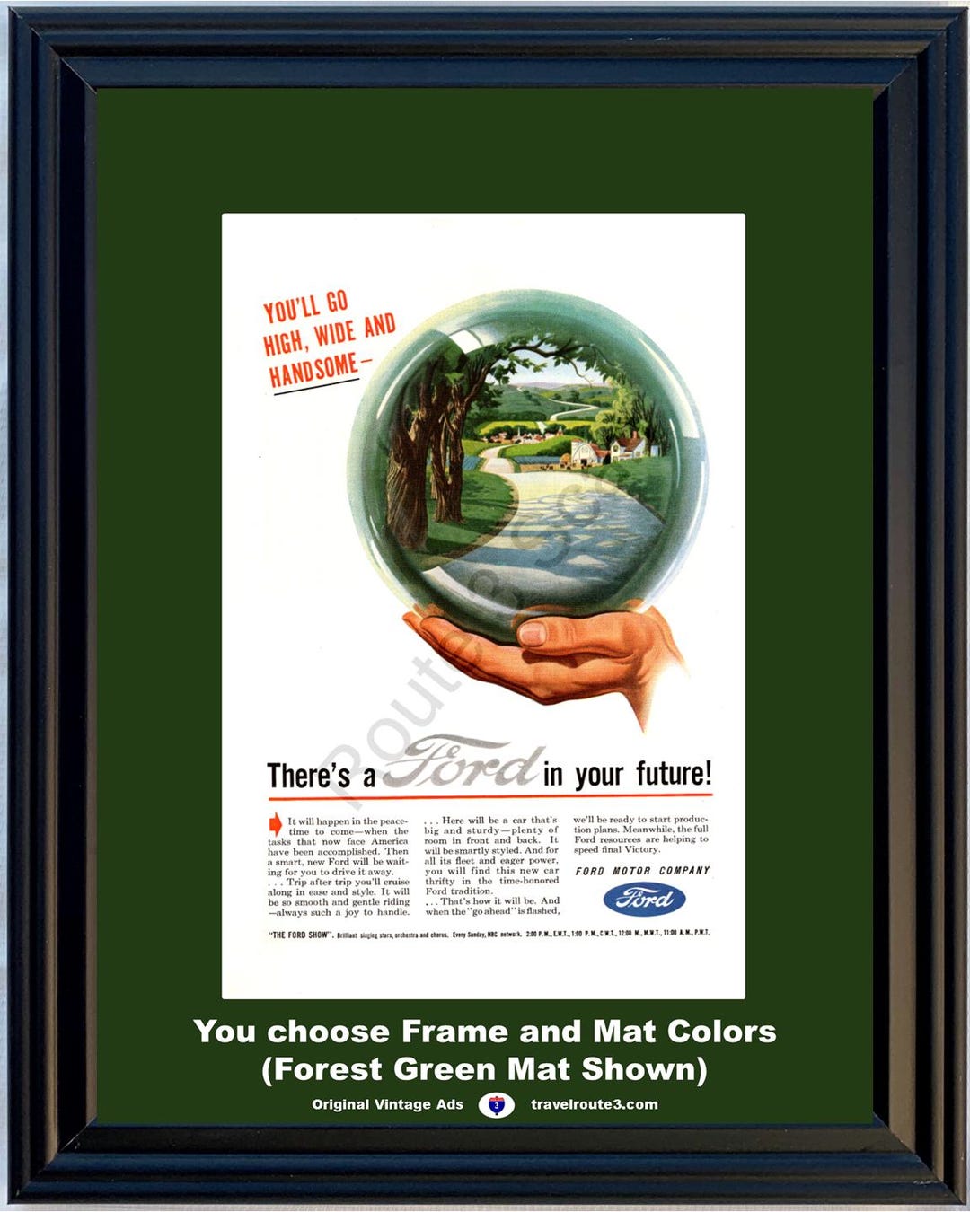 1945 WW2 Ford Crystal Ball Vintage Print Ad WWII World War 2 II in Your ...