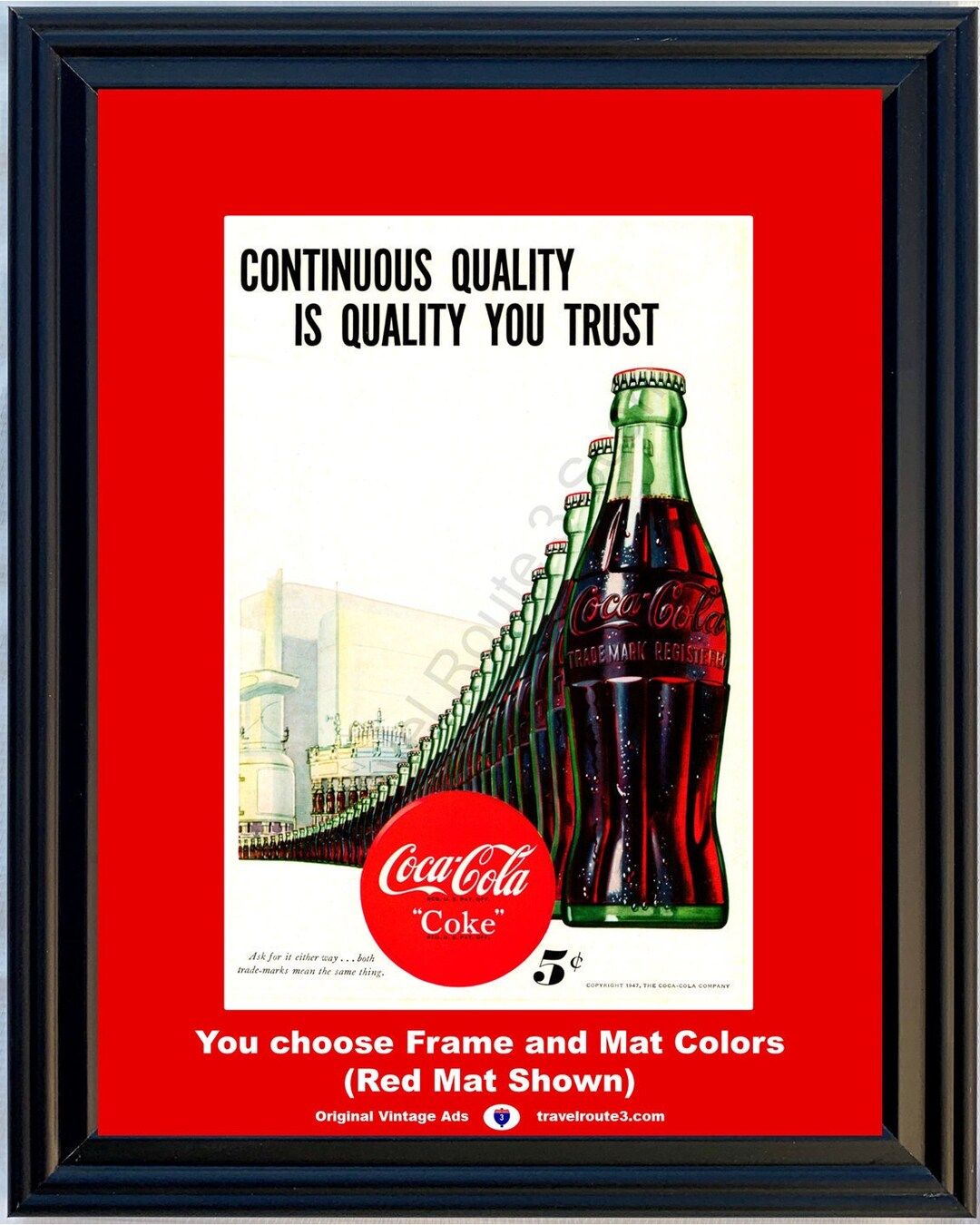 1947 Coca Cola Bottle Assembly Line Vintage Ad Coke Continuous Quality ...